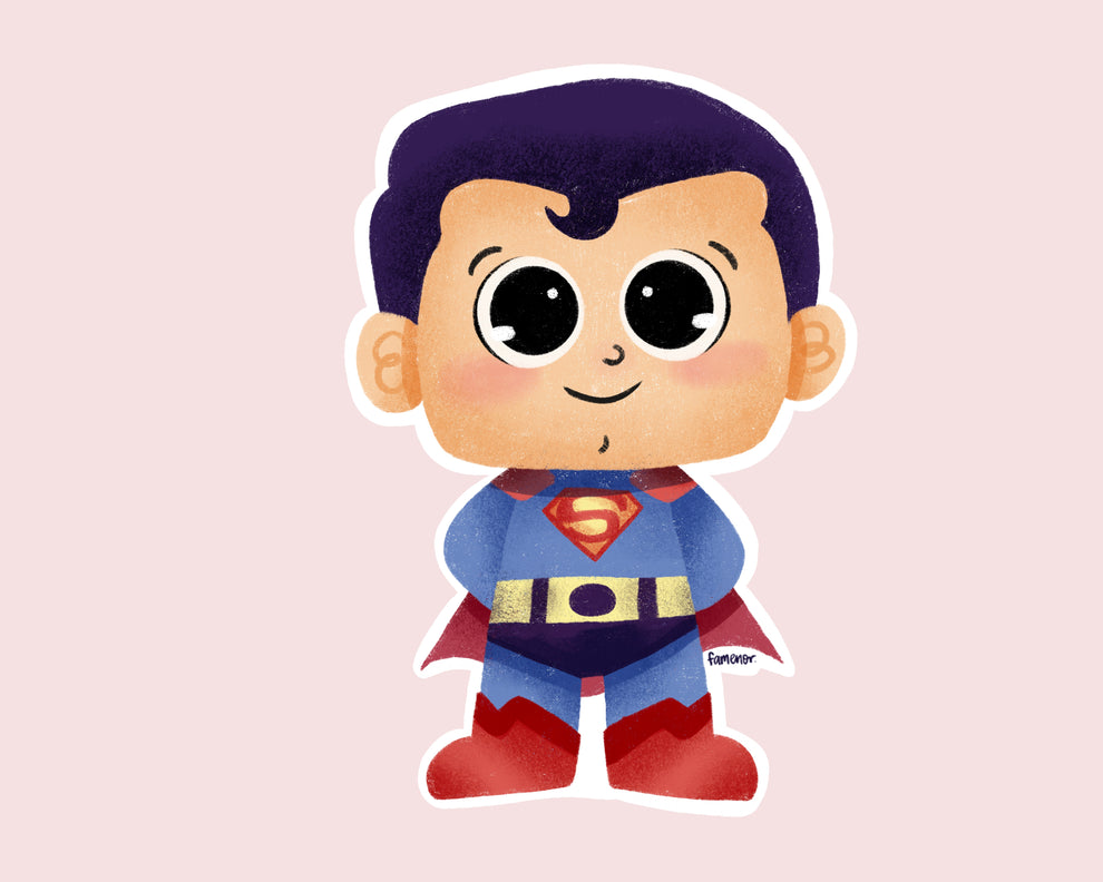 Superman Sticker – Fa Menor